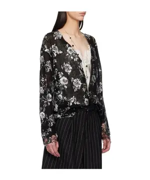 R13 Printed Floral Cardigan