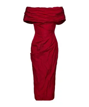 Magda Butrym Draped Off-the-shoulder Maxi Dress