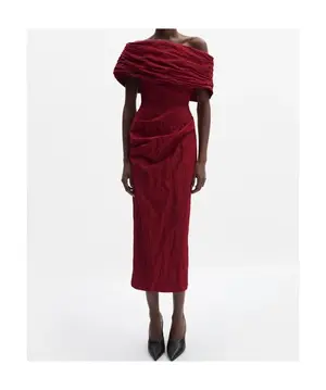 Magda Butrym Draped Off-the-shoulder Maxi Dress