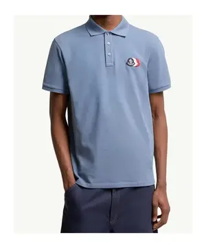 Moncler Logo Patch Polo Shirt - No