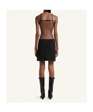 COURREGES V-line Cut-out Mini Dress