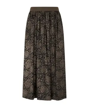 UMA WANG Elastic Waist Midi Skirt - Black