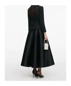SELF-PORTRAIT Embellished Midi Dress With Diamanté Button Detail
