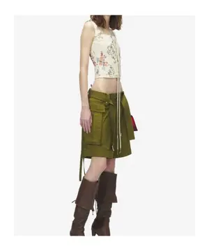Alexander McQueen Floral Lace-up Corset Top