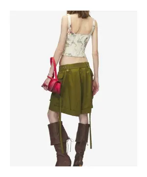 Alexander McQueen Floral Lace-up Corset Top