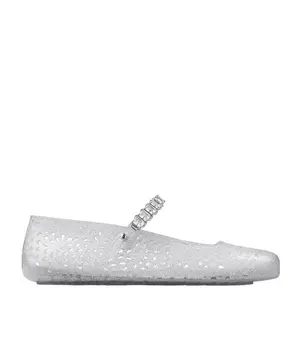 Jimmy Choo Logo Flats For Women