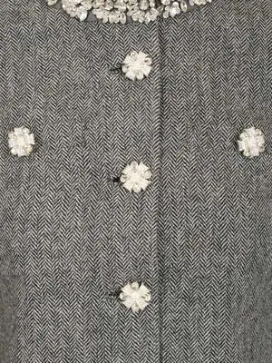 SELF-PORTRAIT Cropped Jacket With Diamanté Embellishments
