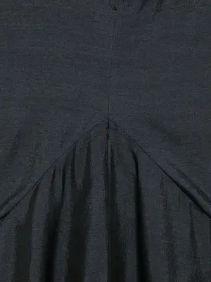 Soeur Pleated Short Sleeve Dress - Black