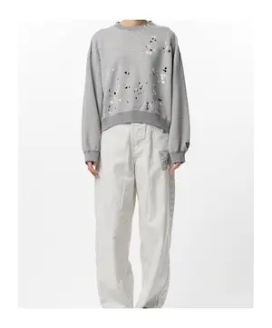 Mihara Yasuhiro Embellished Crewneck Sweatshirt - Grey