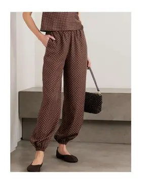 Posse Polka Dot Tape Pants - Red