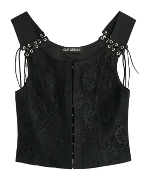 Our Legacy Lace Up Vest - Black