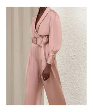 Zimmermann Wrap-design Blouse With Blouson Sleeves - Pink