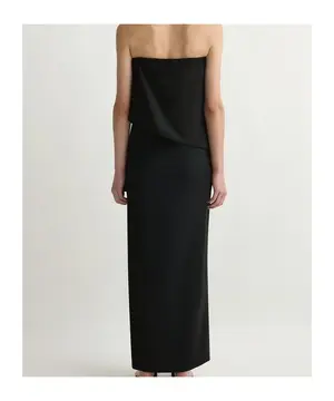 Posse Elspeth Belted Draped Wool-twill Maxi Dress