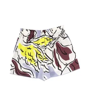Tory Burch Elasticated Waistband Camp Shorts - Multicolor