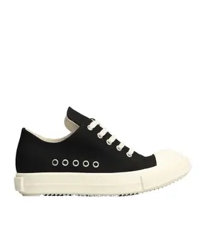 Rick Owens Extreme Eyelet Detail Sneakers - Black