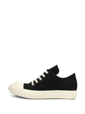 Rick Owens Extreme Eyelet Detail Sneakers - Black