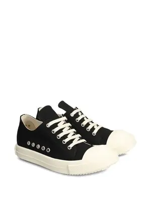 Rick Owens Extreme Eyelet Detail Sneakers - Black