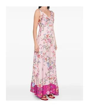 Liu Jo Floral Maxi Dress With V-neck
