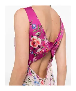 Liu Jo Floral Maxi Dress With V-neck