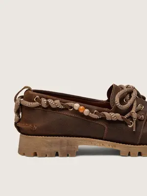 GOLDEN GOOSE Cruise Lace-up Loafers - Brown