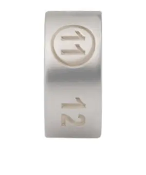 MAISON MARGIELA Engraved Band Ring - Silver