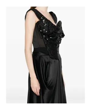 VIVIENNE WESTWOOD Knot Sequin Embellished Corset Top
