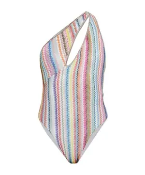 Missoni One-shoulder Cutout Swimsuit - Multicolor