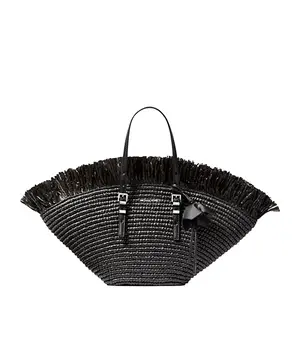 Michael Kors Large Tote Bag With Fringe And Tassel Detail