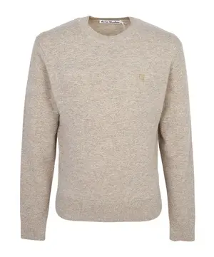 Acne Studios Crew Neck Long-sleeved Sweater - Nude