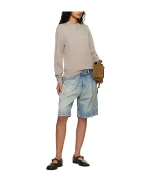 Acne Studios Crew Neck Long-sleeved Sweater - Nude