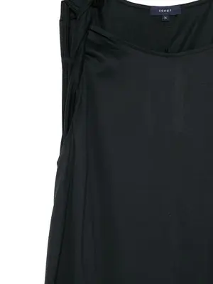 Soeur Sleeveless Dress With Flared Hem And Pleated Detail