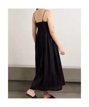 Posse Danielle Smocked Maxi Dress - Black