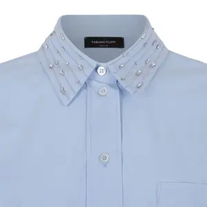 Fabiana Filippi Embellished Collar Shirt