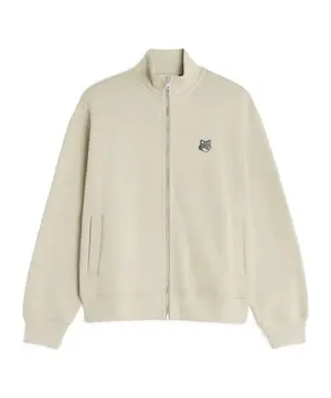 Maison Kitsuné Fox Patch Zip Sweatshirt - No