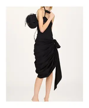 Chloé Plissé Chain Shoulder Bag - Black