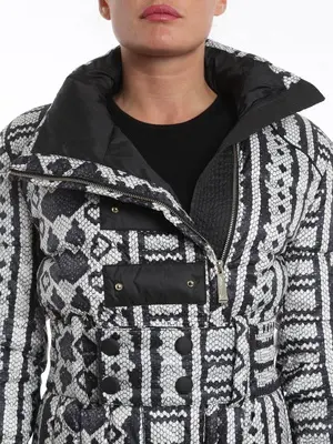 Just Cavalli Snake Print Down Jacket