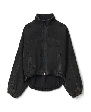 Alexander Wang Denim Jacket With Logo Detail