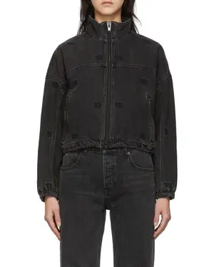 Alexander Wang Denim Jacket With Logo Detail