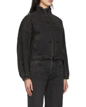 Alexander Wang Denim Jacket With Logo Detail
