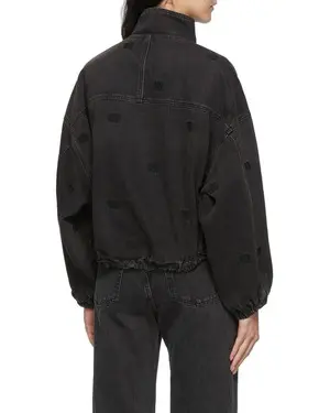 Alexander Wang Denim Jacket With Logo Detail