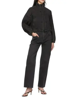 Alexander Wang Denim Jacket With Logo Detail