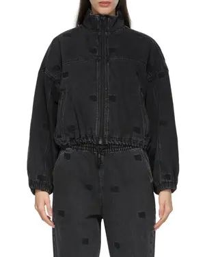 Alexander Wang Denim Jacket With Logo Detail