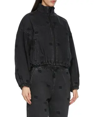 Alexander Wang Denim Jacket With Logo Detail