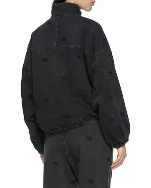Alexander Wang Denim Jacket With Logo Detail
