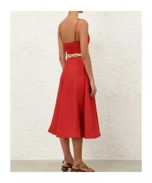 Zimmermann Rebellion Tuck Midi Dress