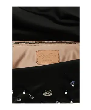 ROGER VIVIER Efflorescence Embellished Clutch Bag - Black