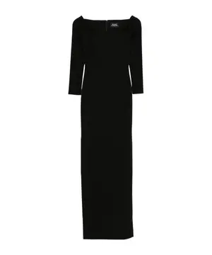 Solace London Lolita Split Maxi Dress - Black