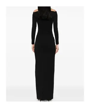 Solace London Lolita Split Maxi Dress - Black
