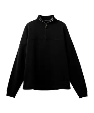 Jacquemus Rond Carre Half Zip Sweatshirt - Black