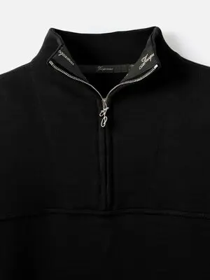 Jacquemus Rond Carre Half Zip Sweatshirt - Black
